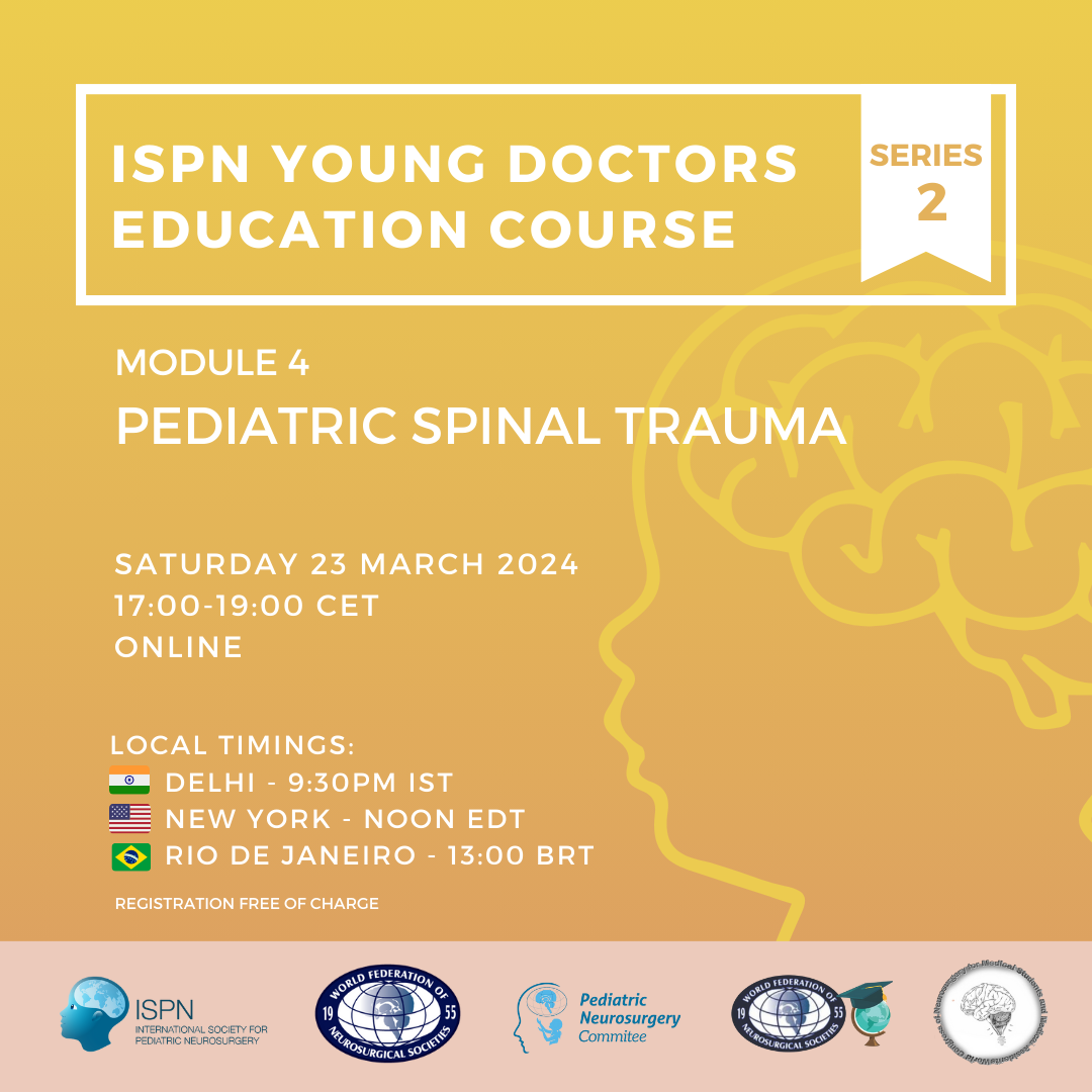 ISPN Young doctors education - Register now for module 4: Pediatric spinal trauma - News - ISPN