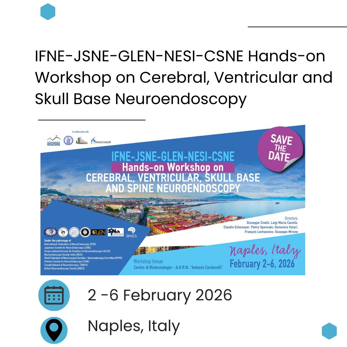 IFNE-JSNE-GLEN-NESI-CSNE Hands-on Workshop on Cerebral, Ventricular and ...